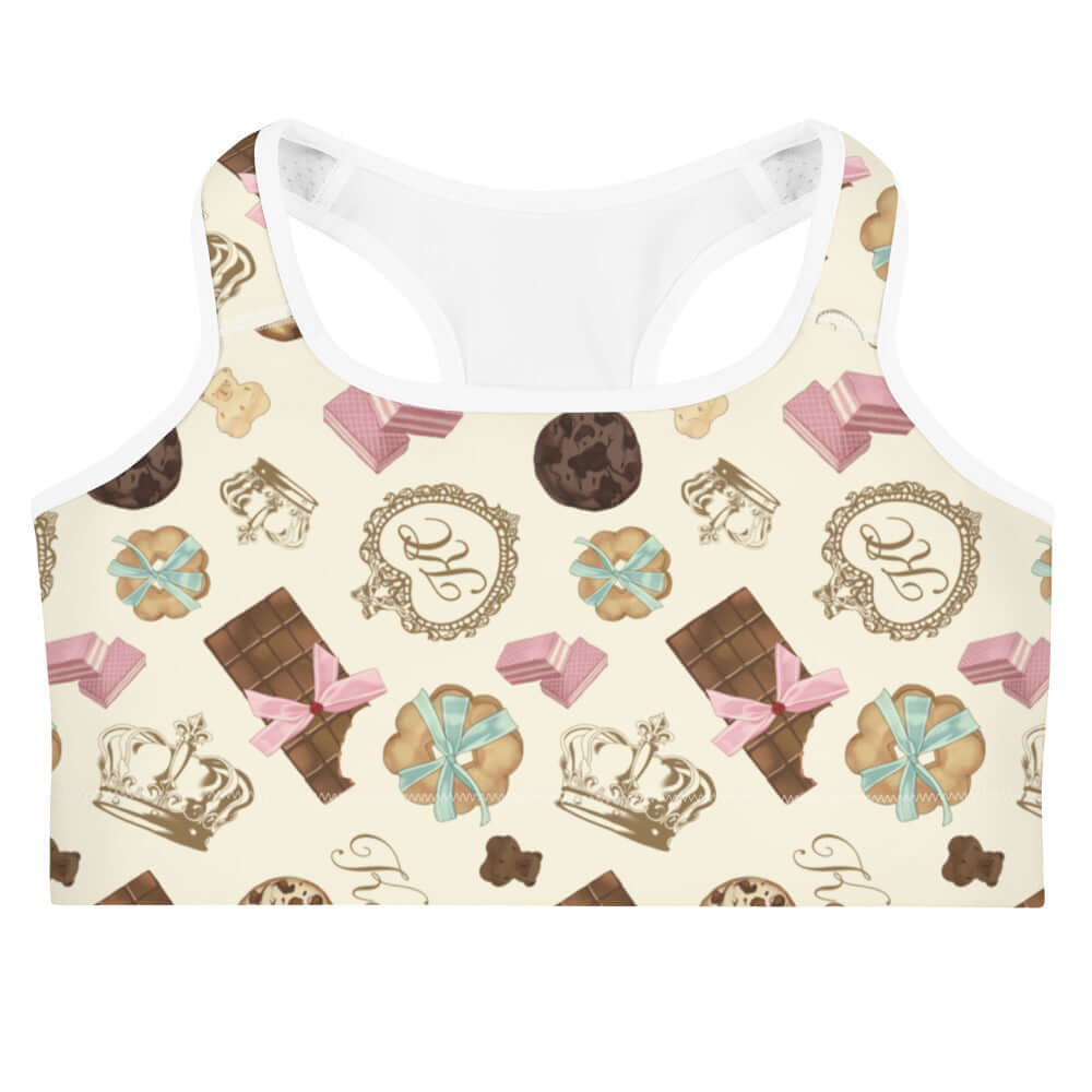 Kawaii Clothing Royal Cookie Sports Bra - Koibito Clothing